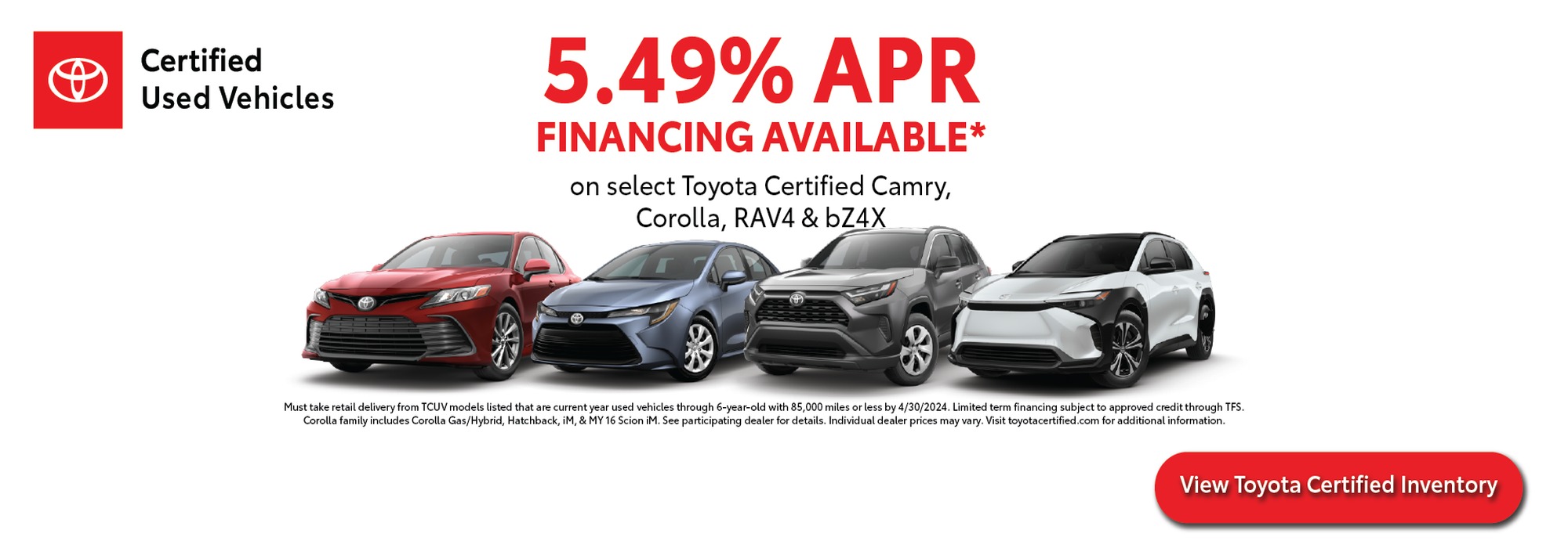 Toyota Certified Used Vehicles Program – Anderson Toyota