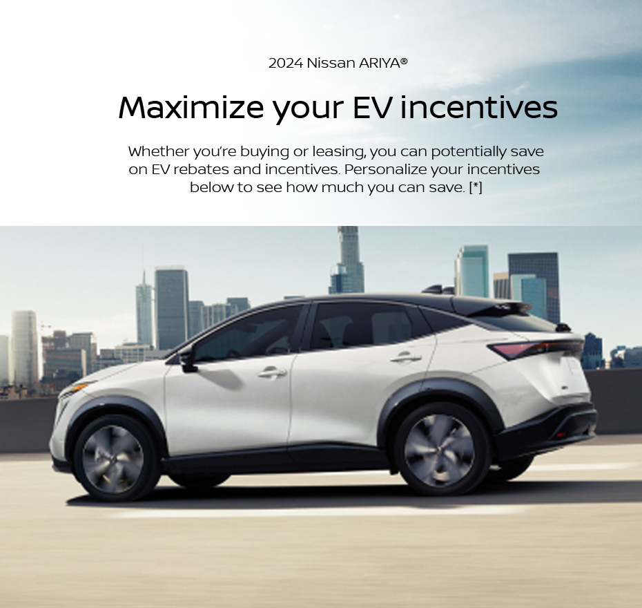 Nissan ARIYA EV Rebates & Incentives
