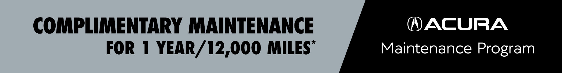 Acura Maintenance Program