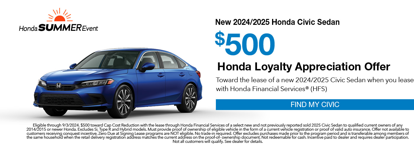 Honda Loyalty Programs - Bill Kay Honda