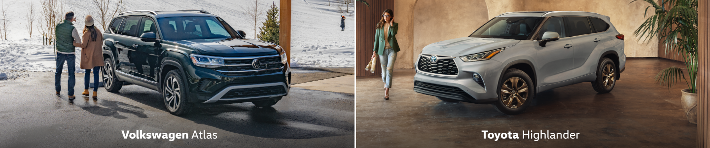 Compare VW Atlas Vs. Highlander: Size & Performance
