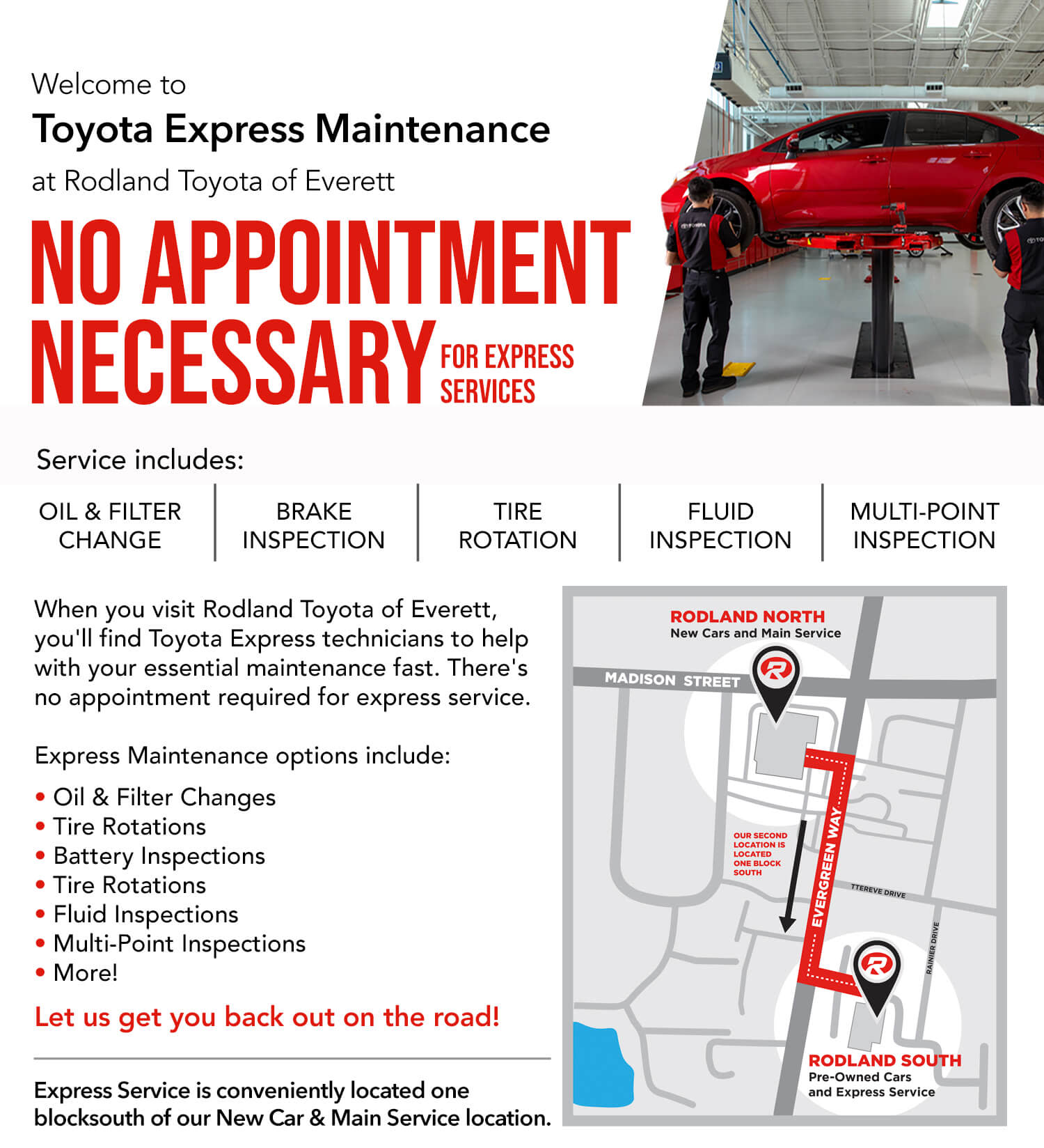 Toyota Express Maintenance - Rodland Toyota of Everett