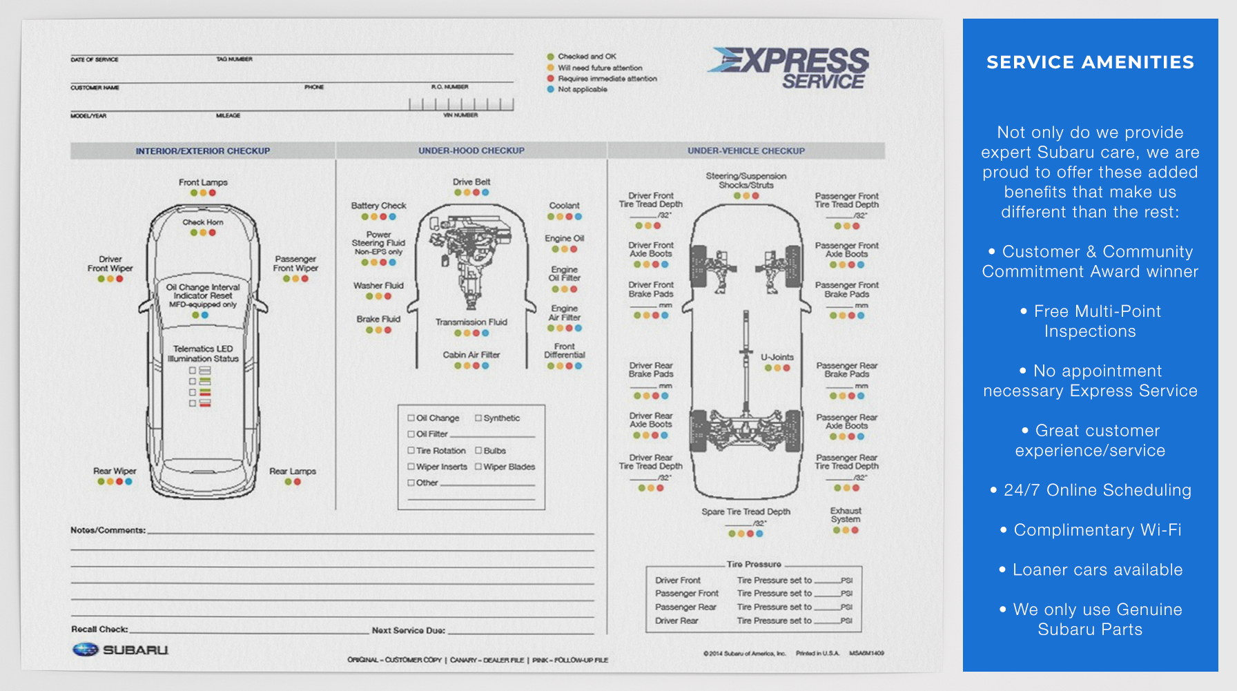 Subaru Express Service