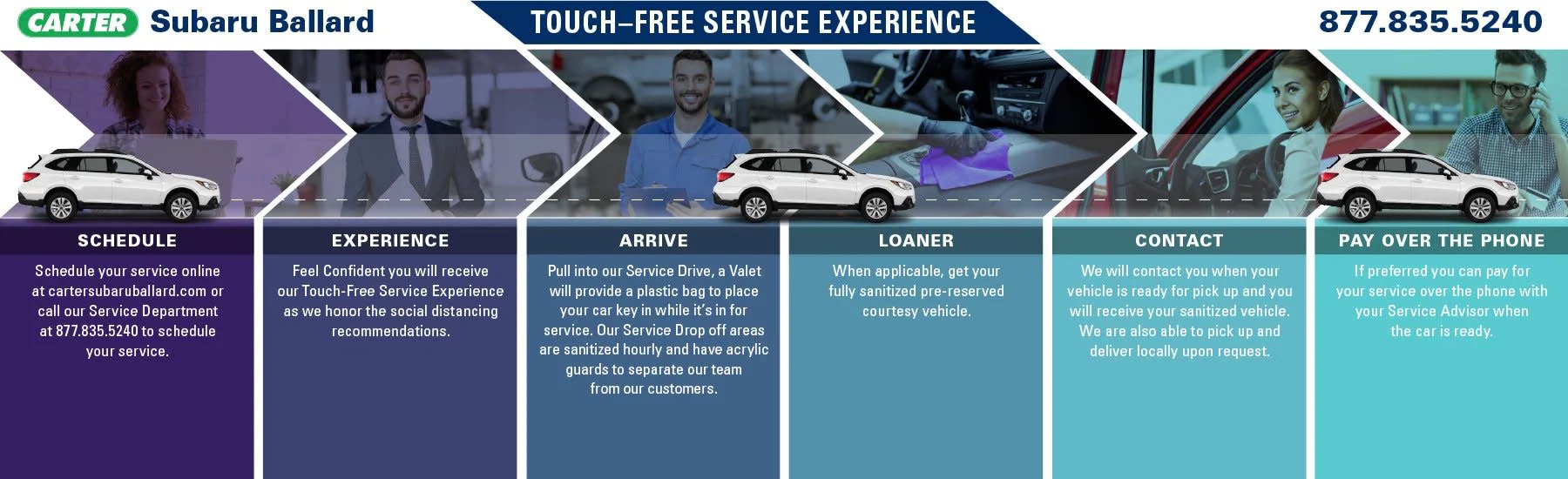 Touch Free Experience-Service Department | Carter Subaru Ballard